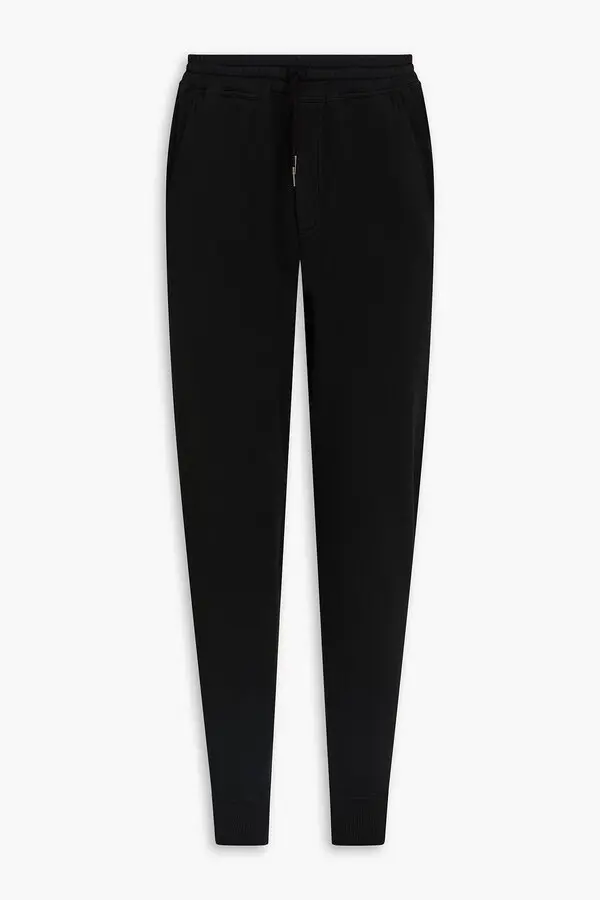 TOM FORD Tapered Cottonfleece Sweatpants - Black