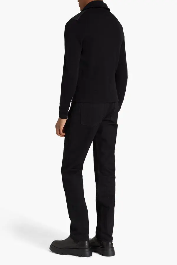 TOM FORD Quilted Shell And Knitted Down Jacket - Black