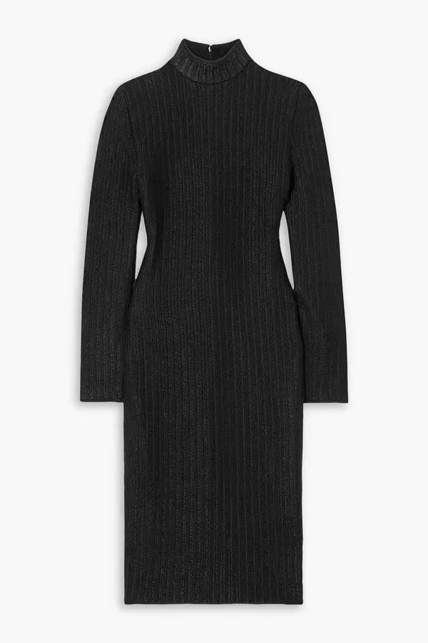 TOM FORD Ribbed Cotton-blend Midi Dress