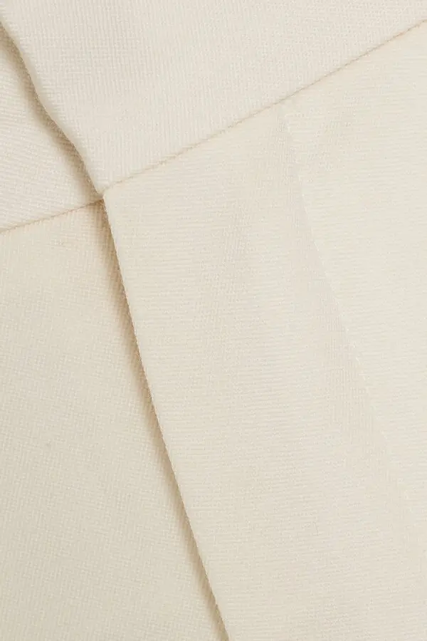 Balmain Grain De Poudre Wool Wide-leg Pants