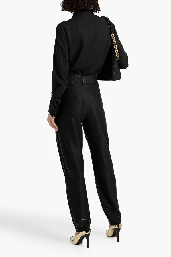 TOM FORD Pintucked Lyocell And Silk-blend Shirt