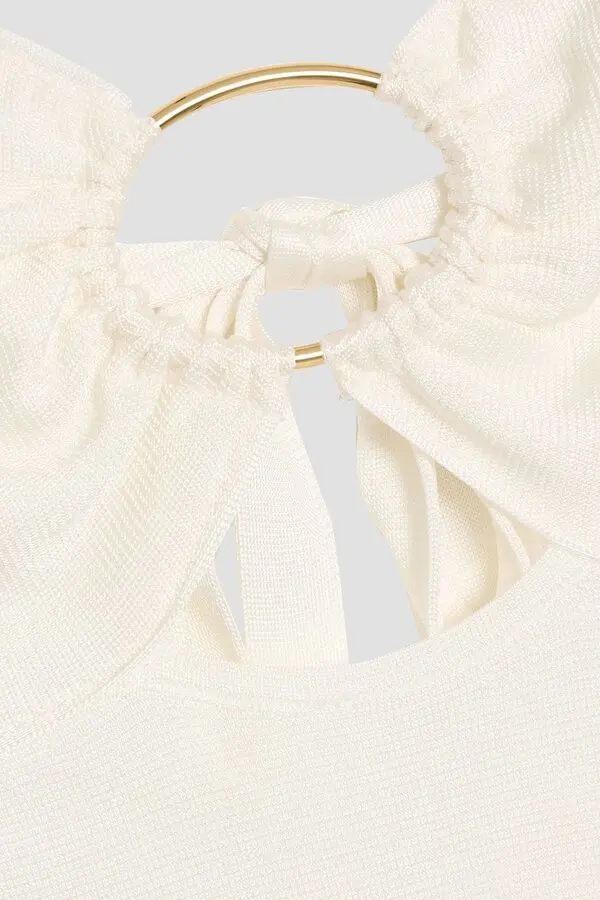 TOM FORD Strapless Embellished Stretch-knit Top
