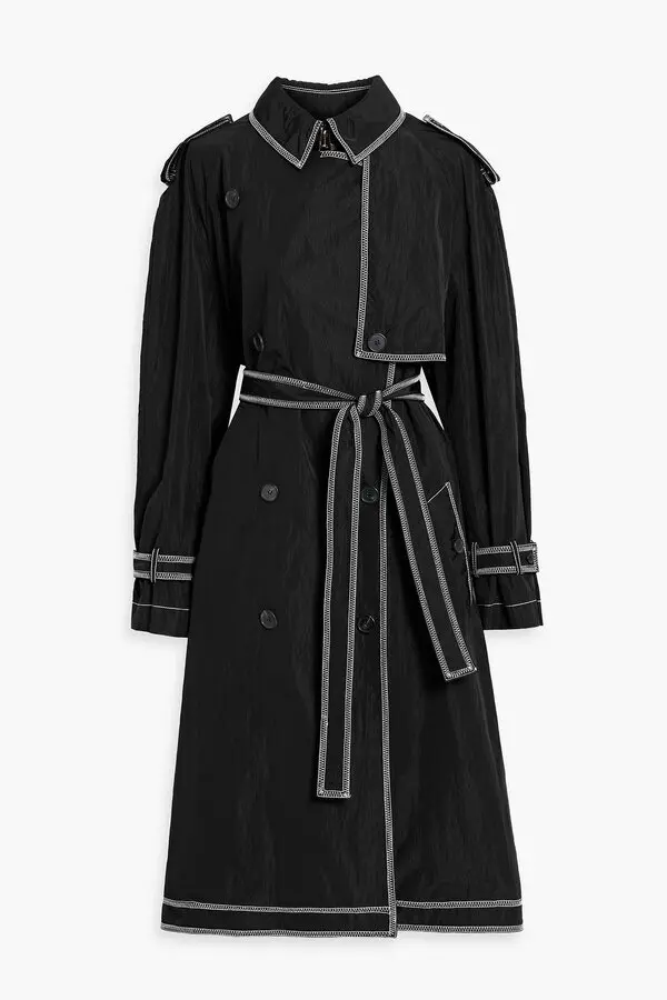 TOM FORD Topstitched Shell Trench Coat