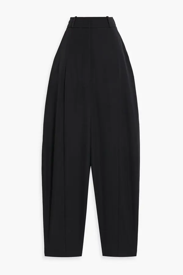Balmain Grain De Poudre Wool Tapered Pants