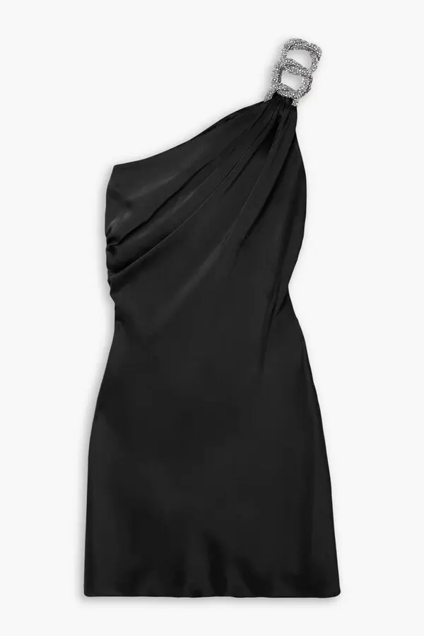 Stella McCartney Falabella One-shoulder Mini Dress - Black