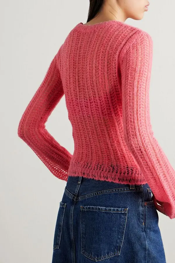 Stella McCartney Open-knit Alpaca-blend Sweater
