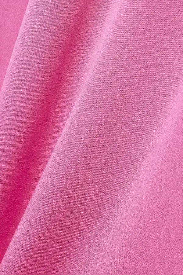 Stella McCartney Draped Duchess-satin Midi Dress - Bubblegum