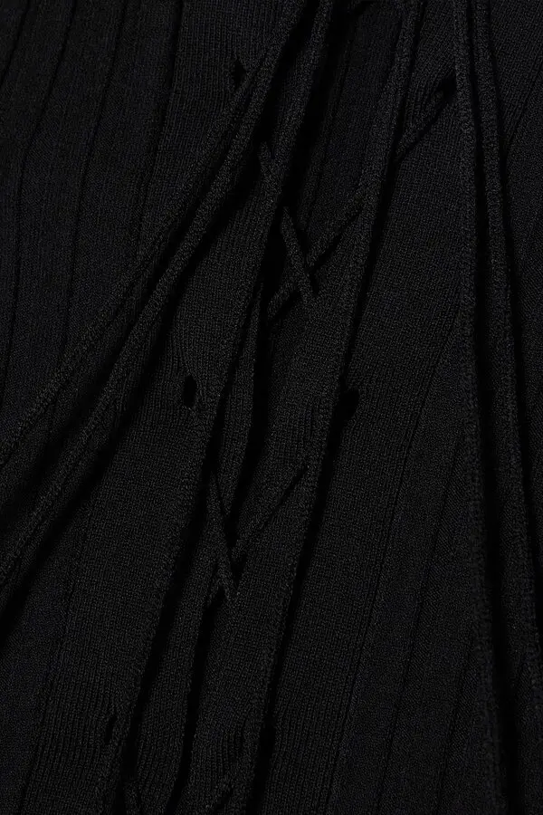 Stella McCartney Lace-up Ribbed-knit Top