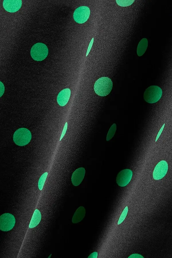 Balmain Polka Dot Duchess-satin Flared Pants