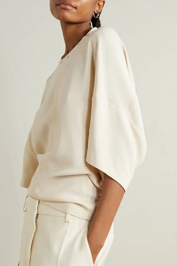 Stella McCartney Falabella Crystal-embellished Paneled Top