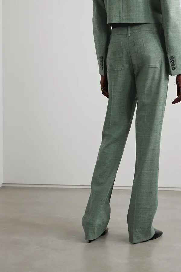 Stella McCartney Wool-blend Straight-leg Trousers