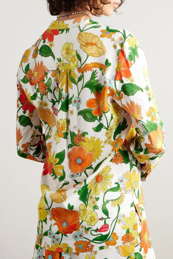 Stella McCartney Floral-print Twill Shirt