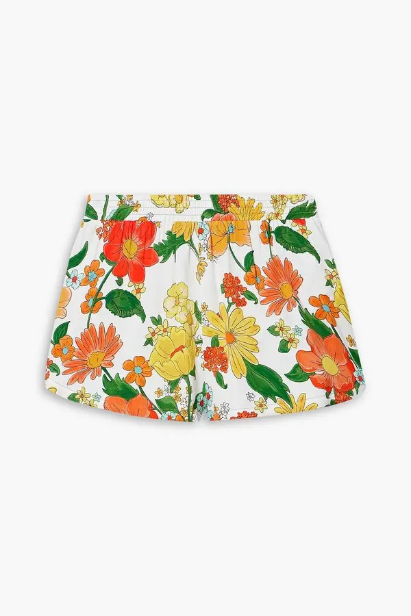 Stella McCartney Floral-print Twill Shorts