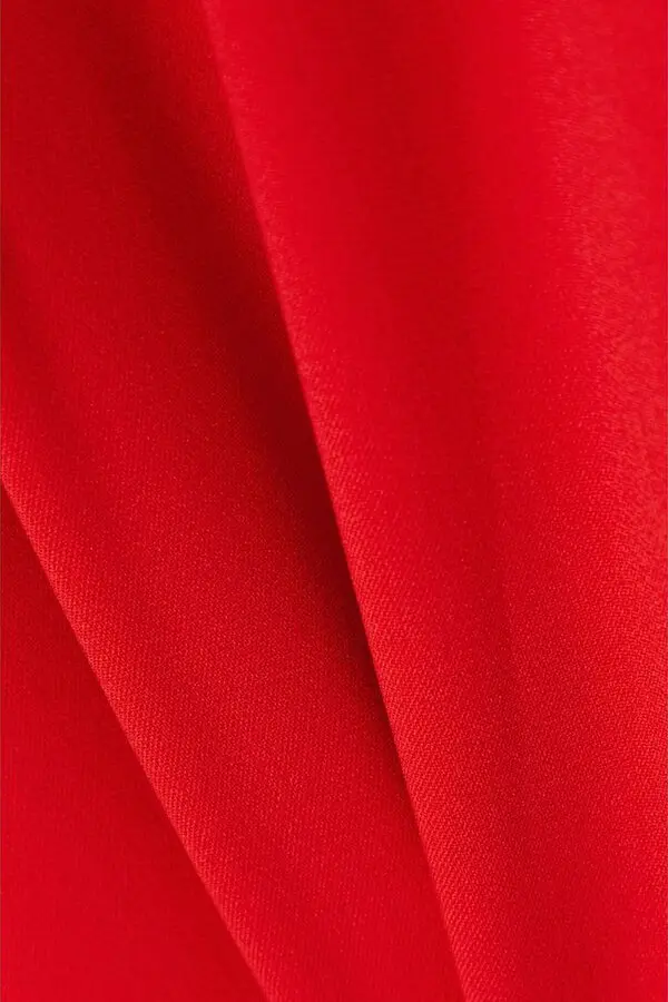 Stella McCartney Cape-effect Crepe Midi Dress - Red