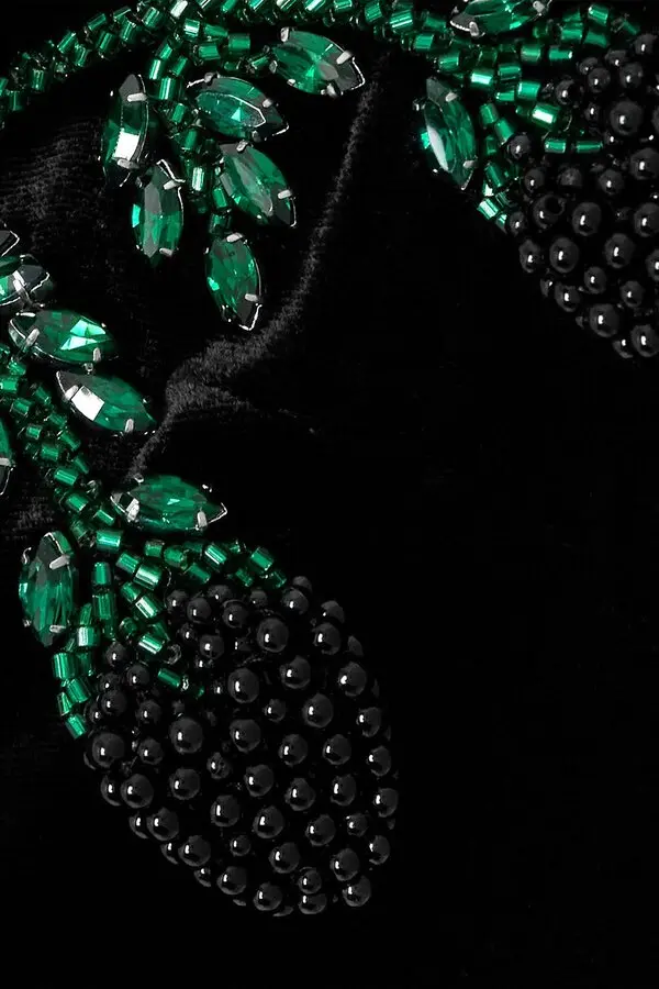 balmain embellished velvet mini dress Balmain