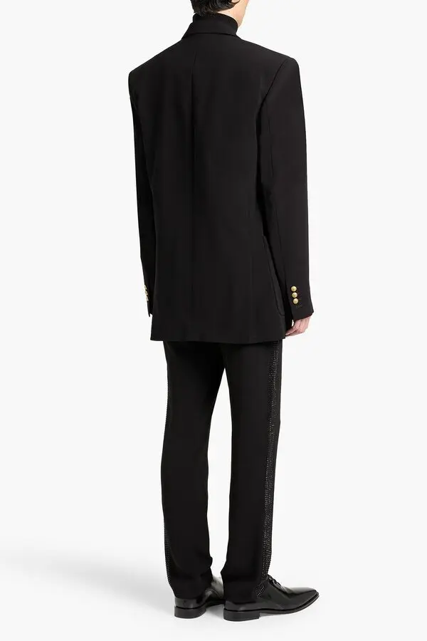 Balmain Doublebreasted Crepe Blazer