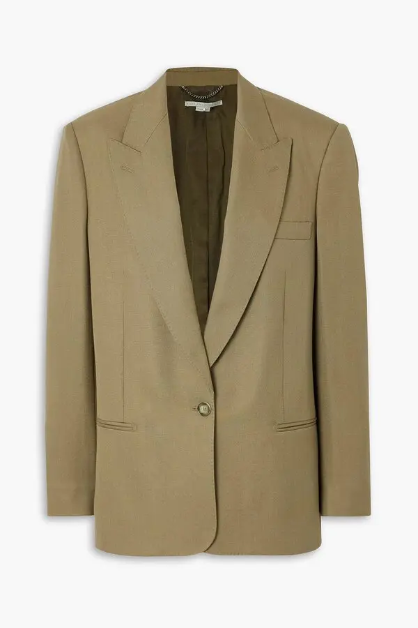 Stella McCartney Woven Blazer - Army Green