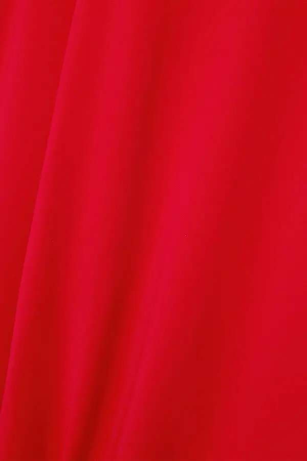 Stella McCartney Cape-effect Crepe Midi Dress - Red