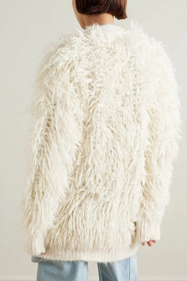 Stella McCartney Oversized Alpaca And Wool-blend Cardigan