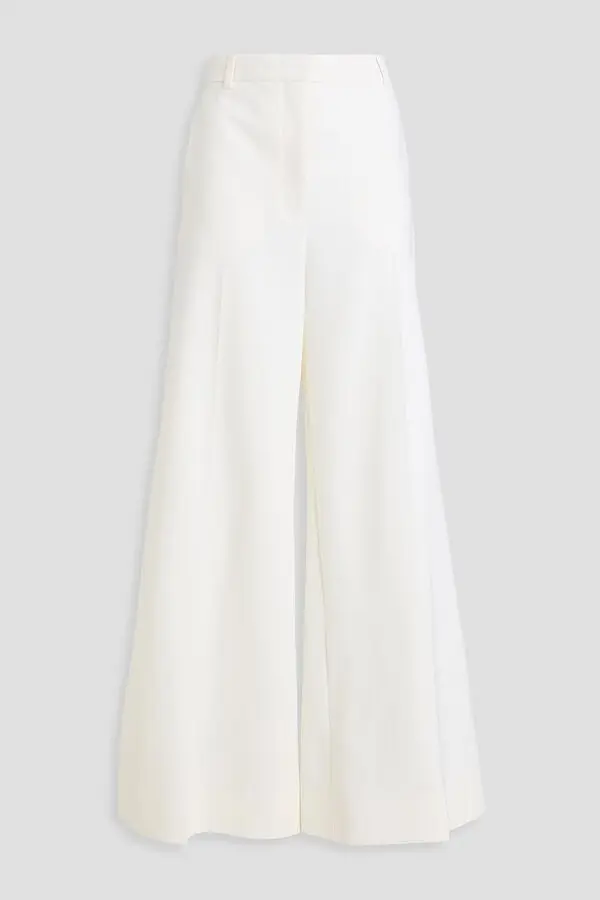 Stella McCartney Pleated Wool-blend Twill Wide-leg Pants