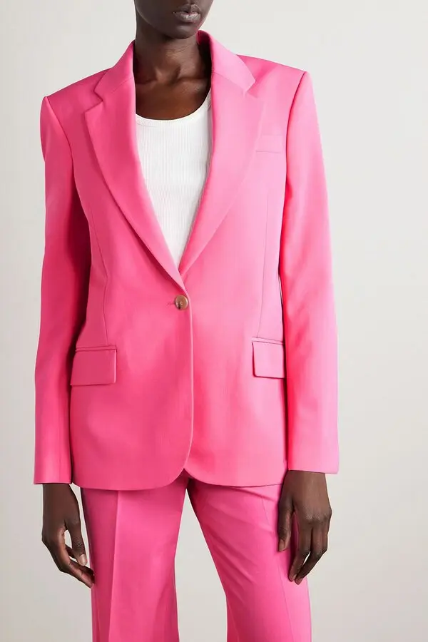 Stella McCartney Wool-twill Blazer - Bubblegum