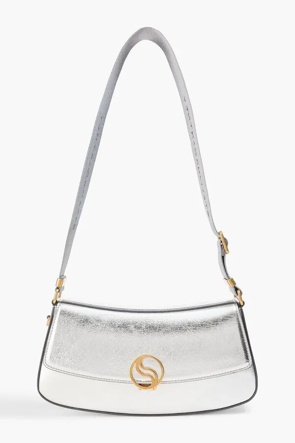 Stella McCartney Metallic Textured Shoulder Bag
