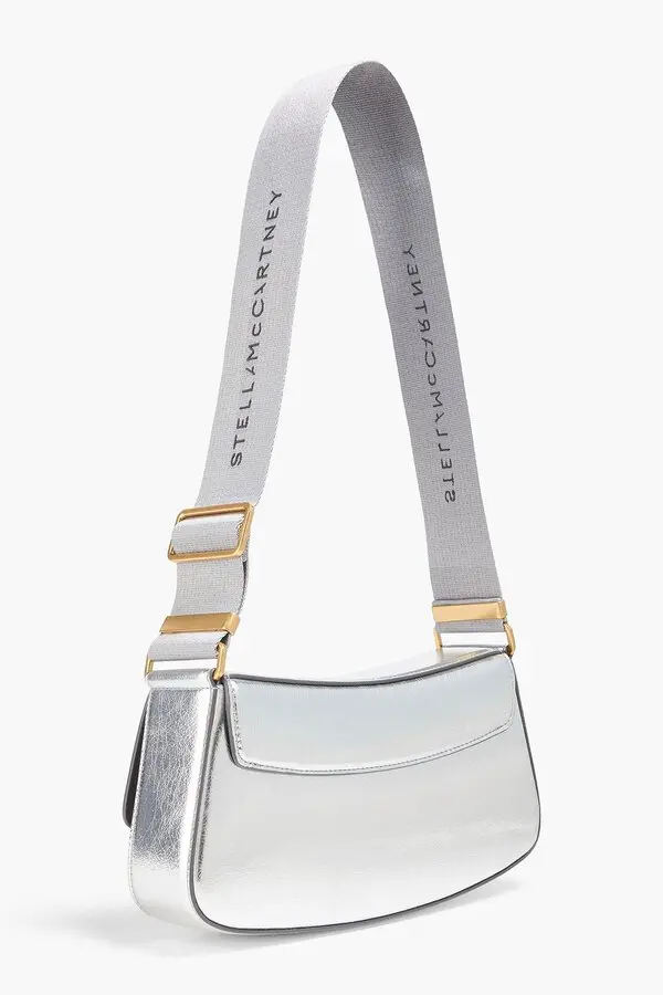 Stella McCartney Metallic Textured Shoulder Bag