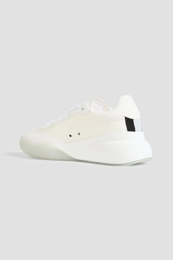 Stella McCartney Yoshitomo Nara Loop Twins Printed Twill Sneakers - White