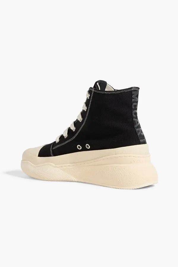 Stella McCartney Loop Canvas Platform High-top Sneakers - Black