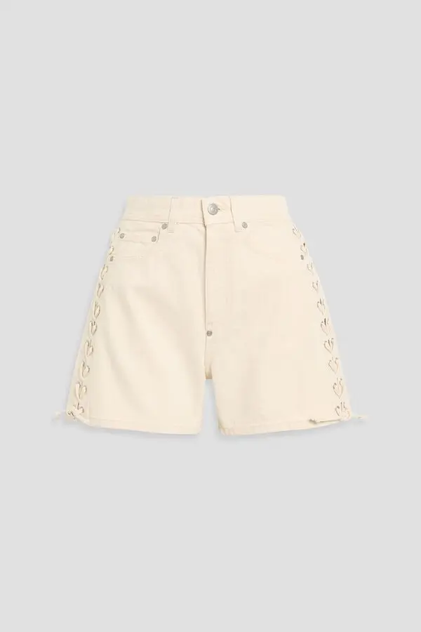 Stella McCartney Lace-up Denim Shorts