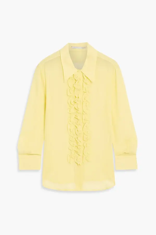 Stella McCartney Ruffled Silk-georgette Shirt