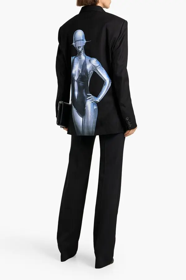 Stella McCartney Sorayama Double-breasted Printed Blazer