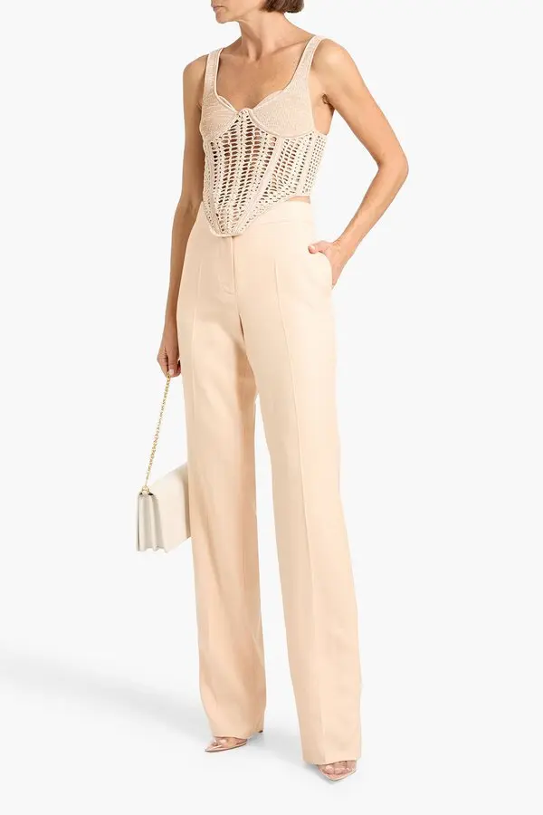 Stella McCartney Grain De Poudre Straight-leg Pants
