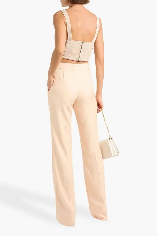 Stella McCartney Grain De Poudre Straight-leg Pants