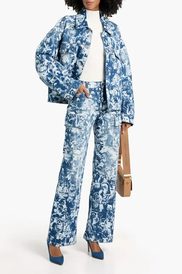 Stella McCartney Printed Denim Trucker Jacket