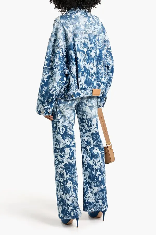 Stella McCartney Printed Denim Trucker Jacket