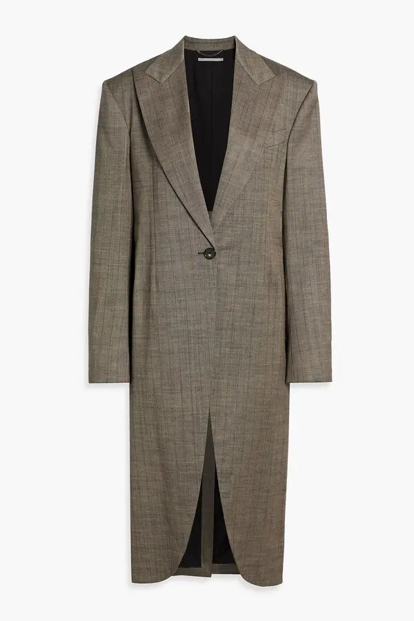 Stella McCartney Pinstriped Wool-blend Twill Coat