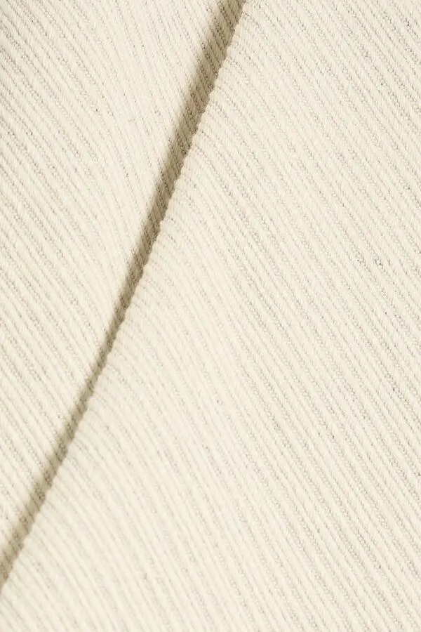 Stella McCartney Cotton And Linen-blend Twill Wide-leg Pants - Ecru