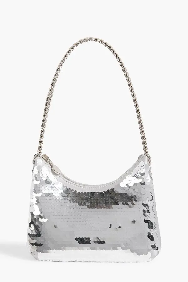 Stella McCartney Falabella Sequined Satin Shoulder Bag
