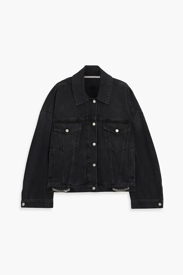 Stella McCartney Oversized Chain-embellished Denim Jacket