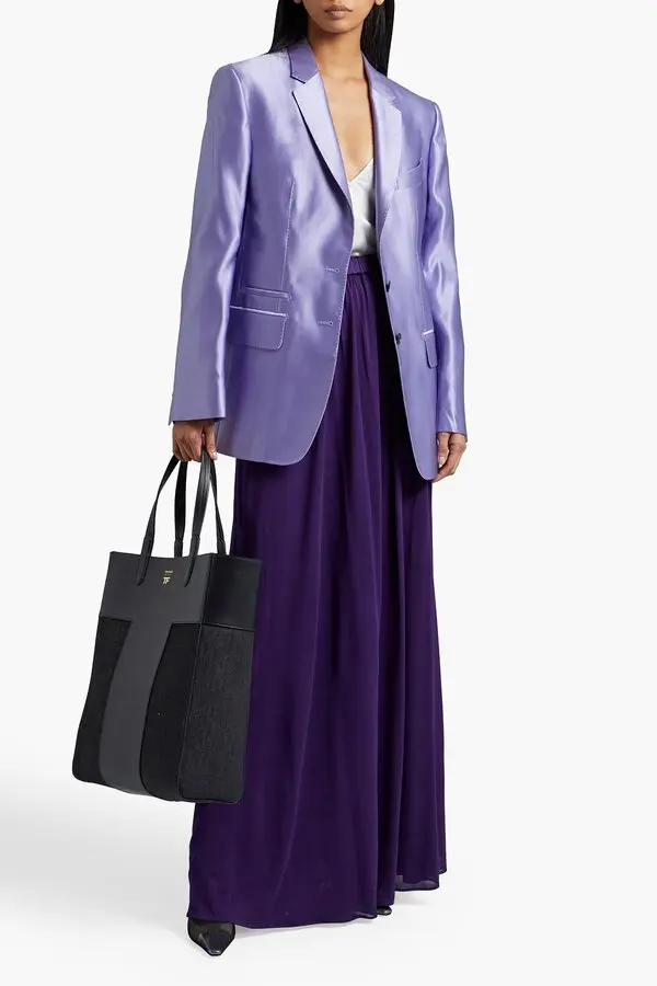 TOM FORD Gathered Jersey Maxi Skirt