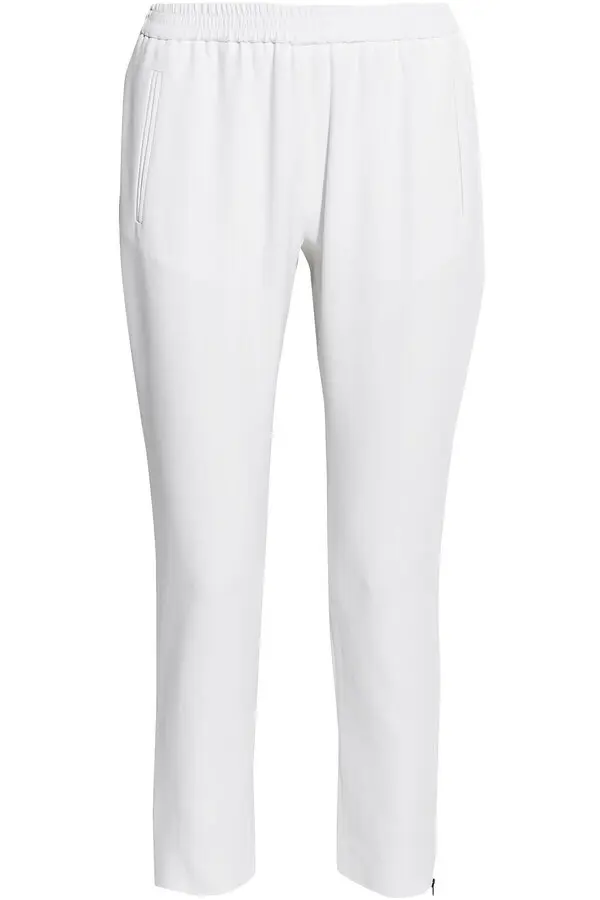 Stella McCartney Tamara Cropped Crepe Tapered Pants