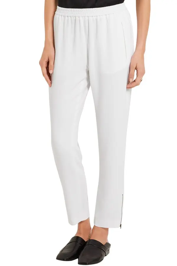 Stella McCartney Tamara Cropped Crepe Tapered Pants