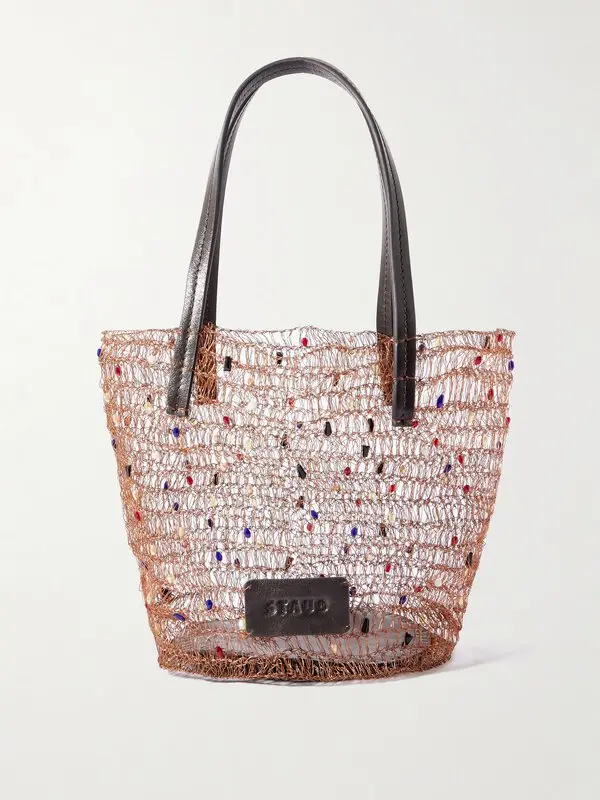 Staud Jewel Crocheted Bucket Bag