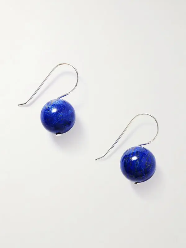 SOPHIE BUHAI Venus Silver Lapis Lazuli Earrings - Blue