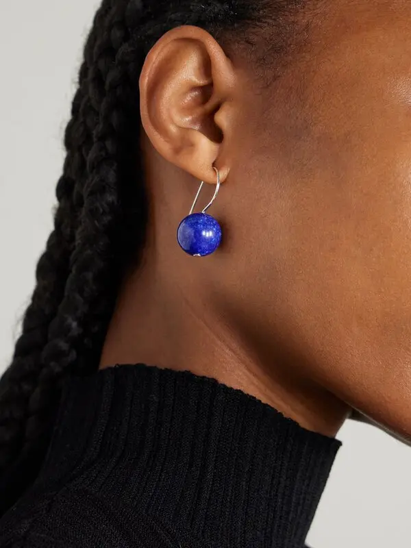 SOPHIE BUHAI Venus Silver Lapis Lazuli Earrings