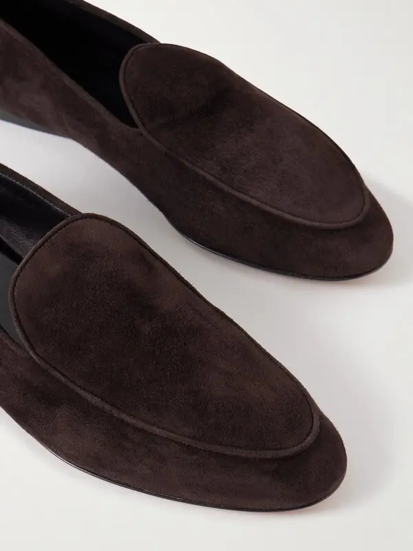 THE ROW Awar Suede Loafers