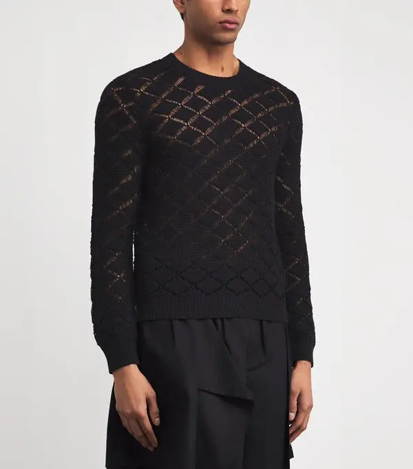 CRAIG GREEN Cotton-blend Pointelle Sweater