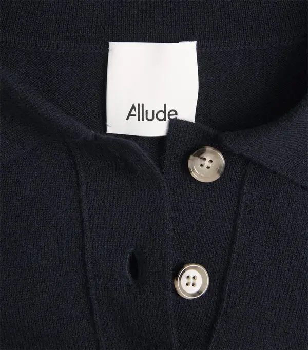 ALLUDE Cashmere Polo Sweater