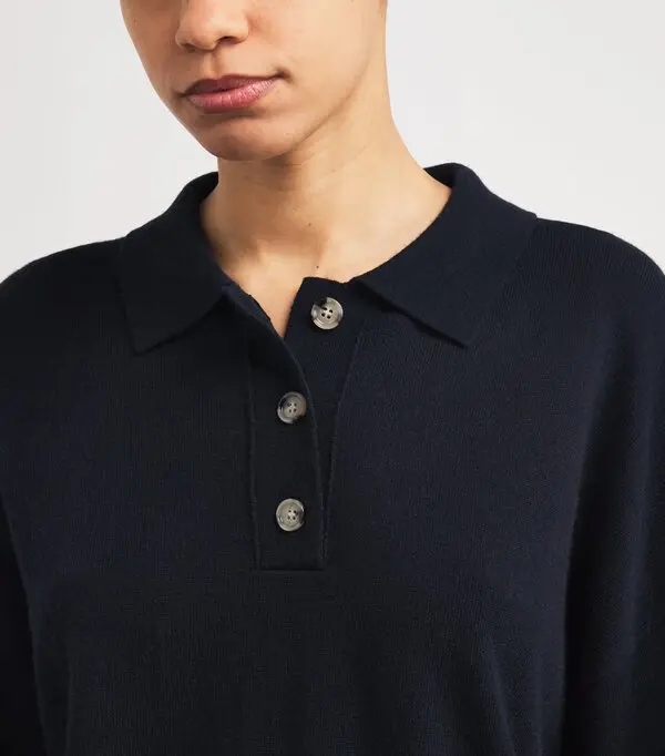 ALLUDE Cashmere Polo Sweater